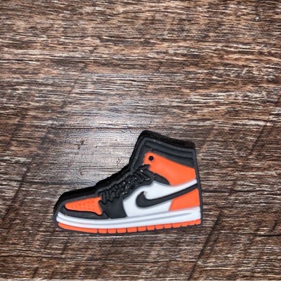 CROCS | Accessories | Air Jordan Orangewhiteblack Croc Jibbitz New ...